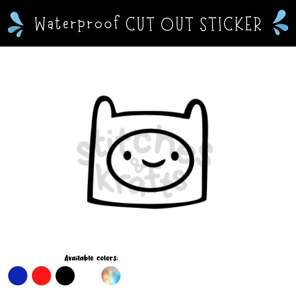 Finn sticker waterproof cut out vinyl decal | Shopee Philippines