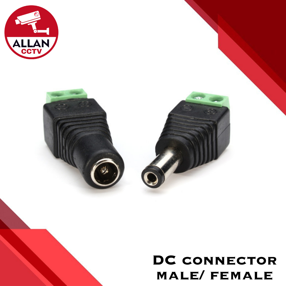 Allan CCTV DC Connector | Power Plug For CCTV Electronic Device Male ...