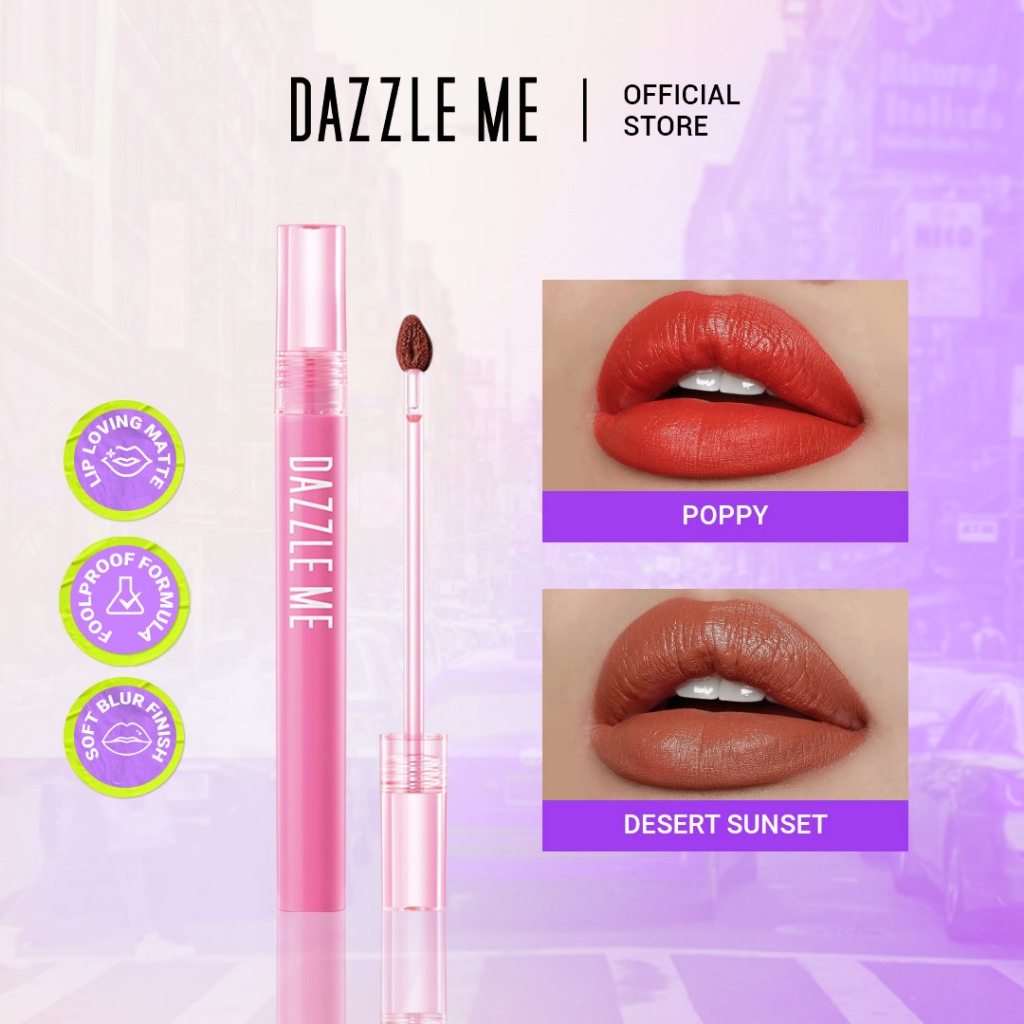 DAZZLE ME Misty Matte Lip Cream -Easy Swipe Matte Liquid Lipstick Long ...