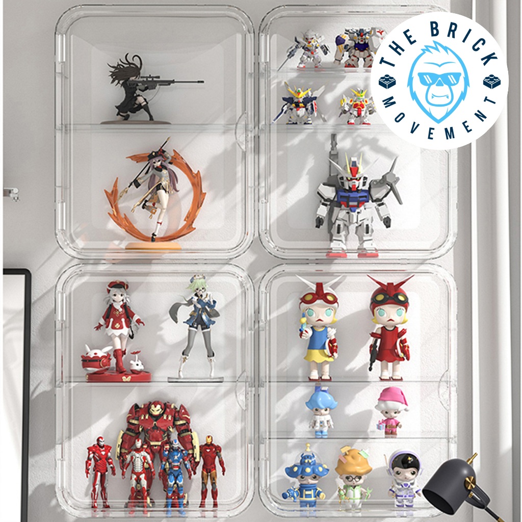 XL Wall Mounted Display Case for Blindbox Collectibles, Popmart ...
