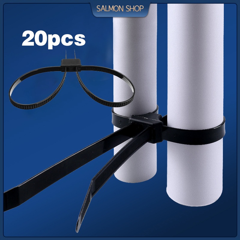 20pcs Double Flex Cuff Handcuffs Zip Tie Plastic Police Handcuffs Nylon ...