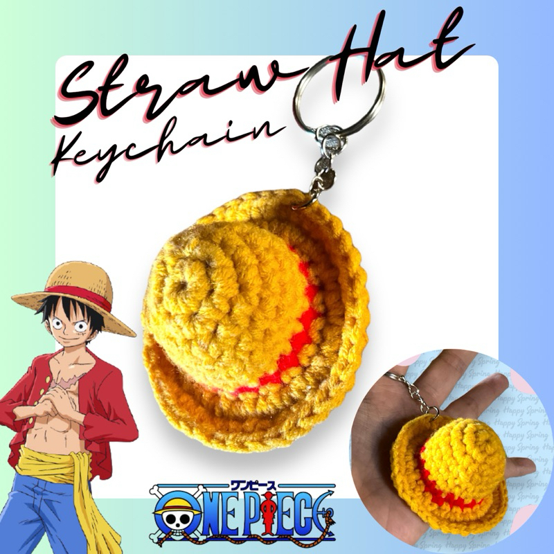 ONEPIECE LUFFY STRAWHAT CROCHET KEYCHAIN | Shopee Philippines