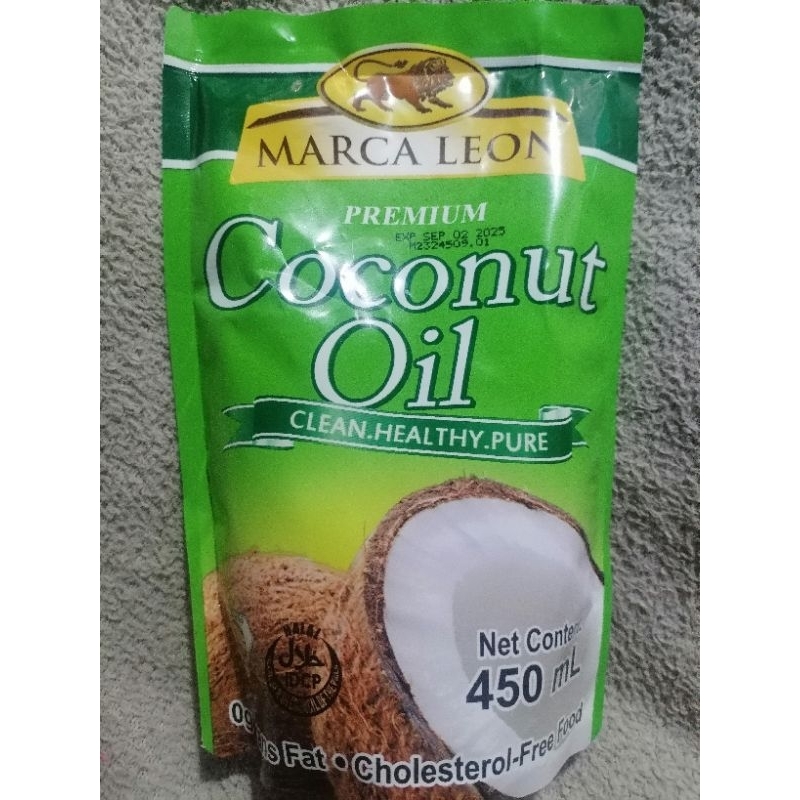 Marca Leon coconut oil premium vegetable oil 450ml cooking oil | Shopee ...