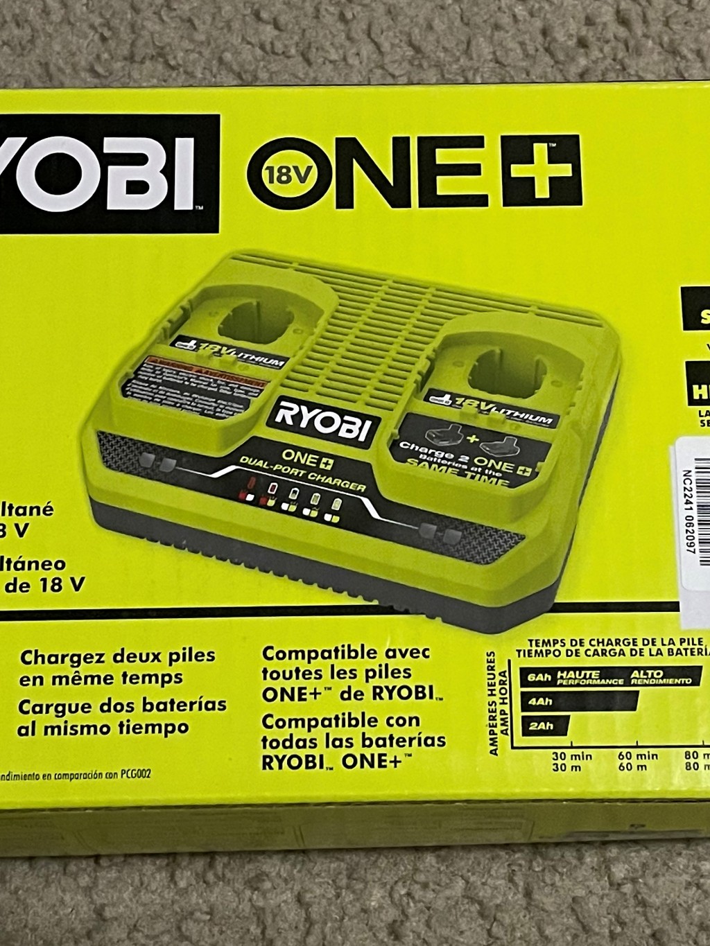 RYOBI PCG005 18V Dual-Port Simultaneous Charger(converted to 220V ...