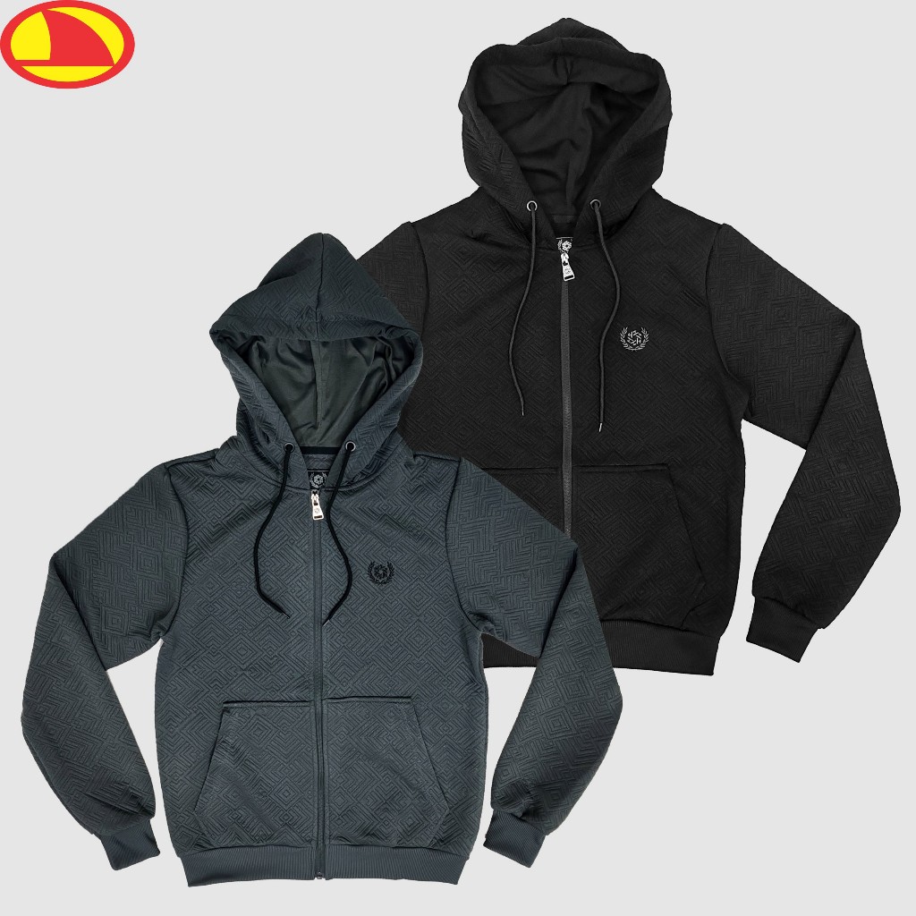 Hammerhead Jeans & Shirts - Cotton Sandwich Jacquard Hoddie Jacket ...