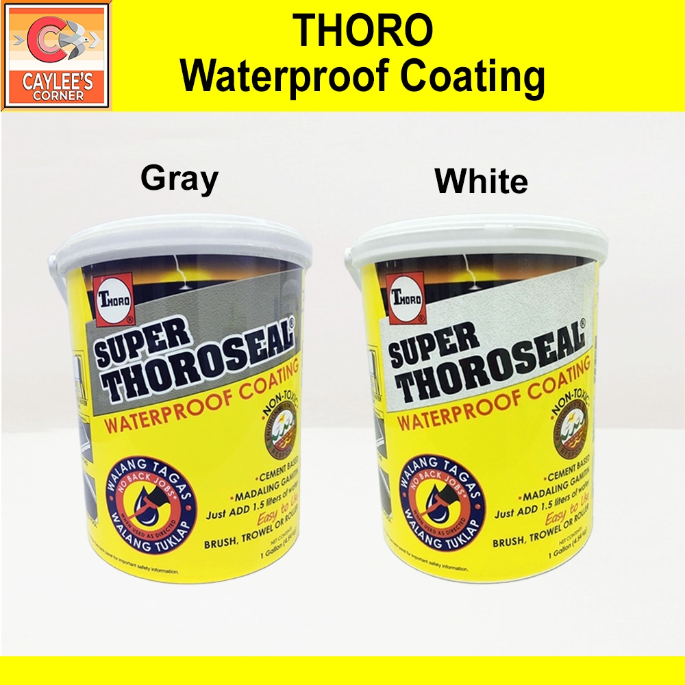 Super Thoroseal Waterproof Coating in Gray & White 4.54kg ( Gallon ...