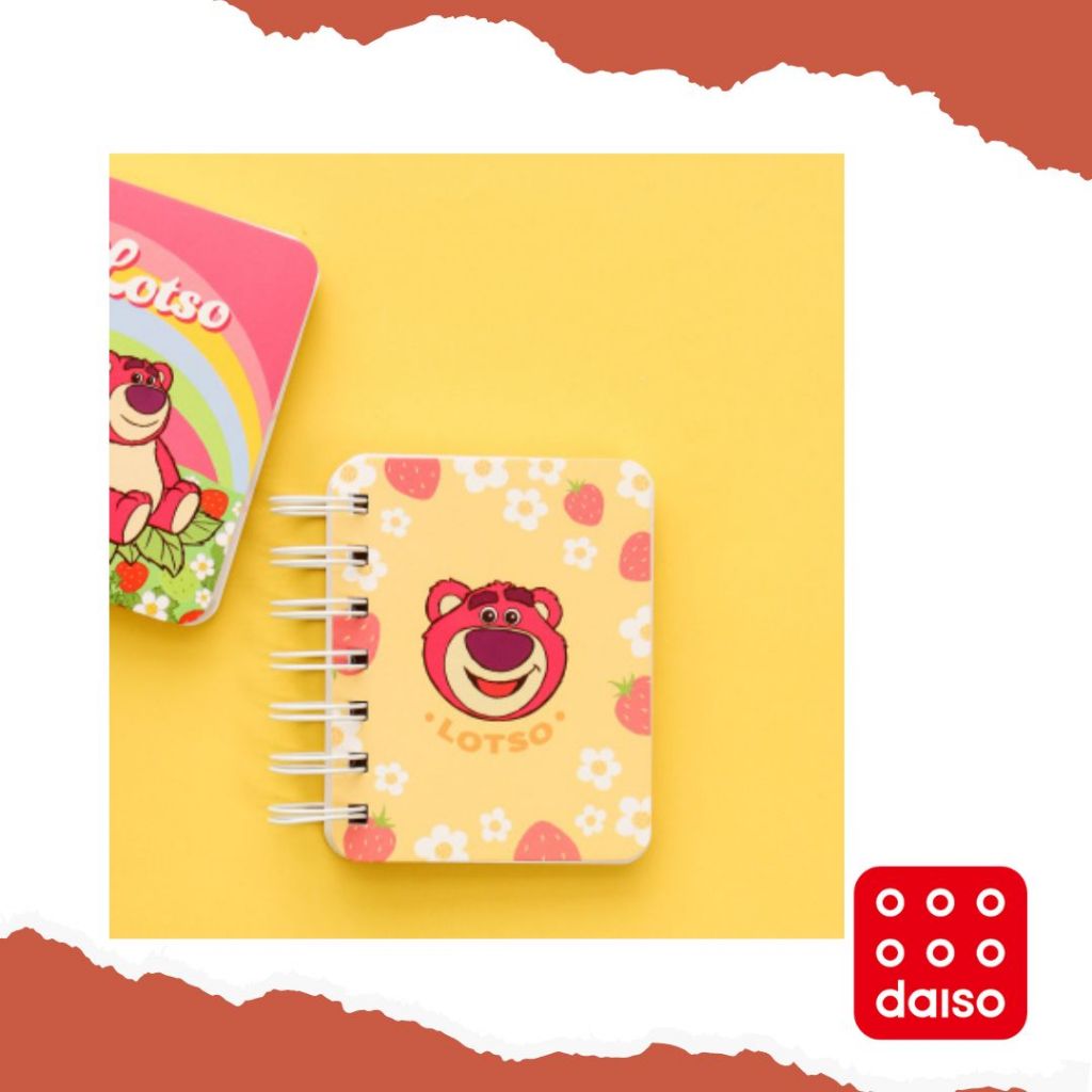 [DAISO KOREA] Pixar Lotso Mini Notebook 100 sheets | Shopee Philippines
