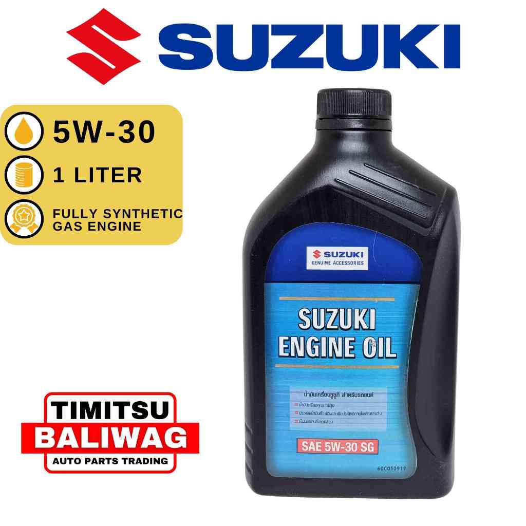 SUZUKI GENUINE 5W-30 SG FULLY SYNTHETIC ENGINE OIL 1L 600050919 ...