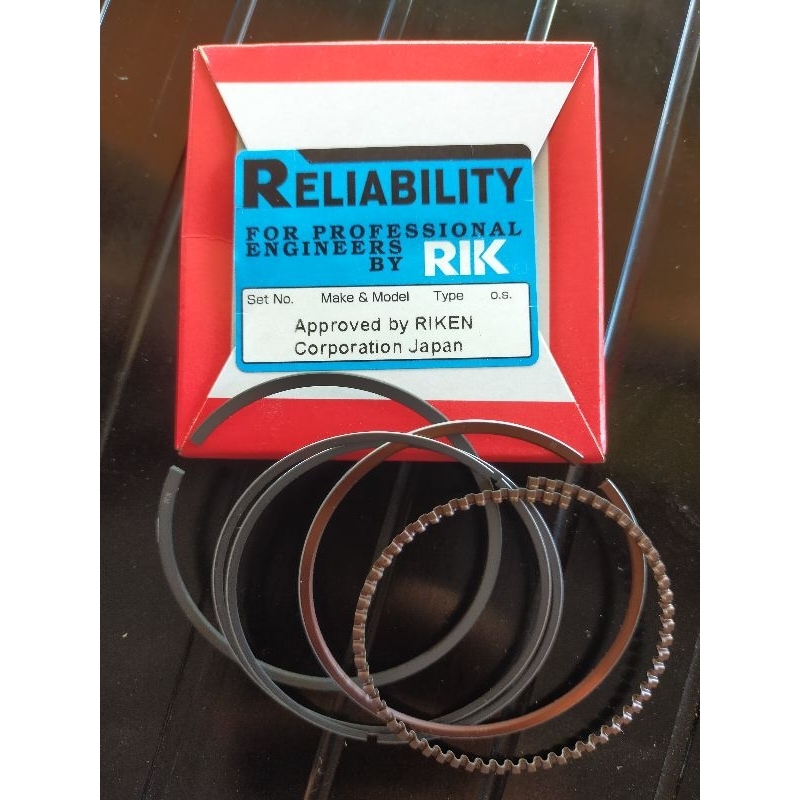 PISTON RING TMX125 ALPHA STANDARD RIK ORIG RIKEN | Shopee Philippines