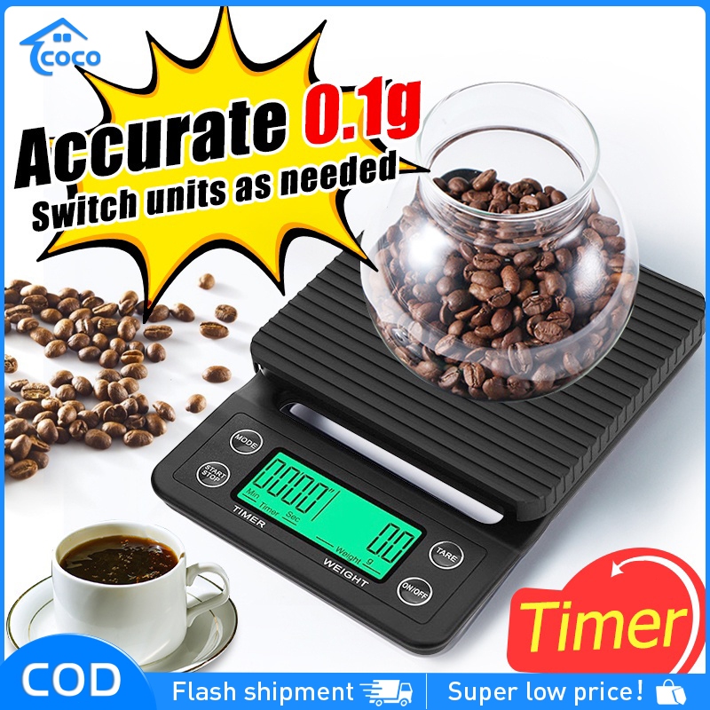kitchen Weighing scale Digital Scale LCD Digital Coffee Scale Food ...