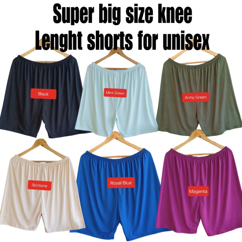 Super Big size Knee Length Shorts for men and women can fit 5XL-6XL or ...