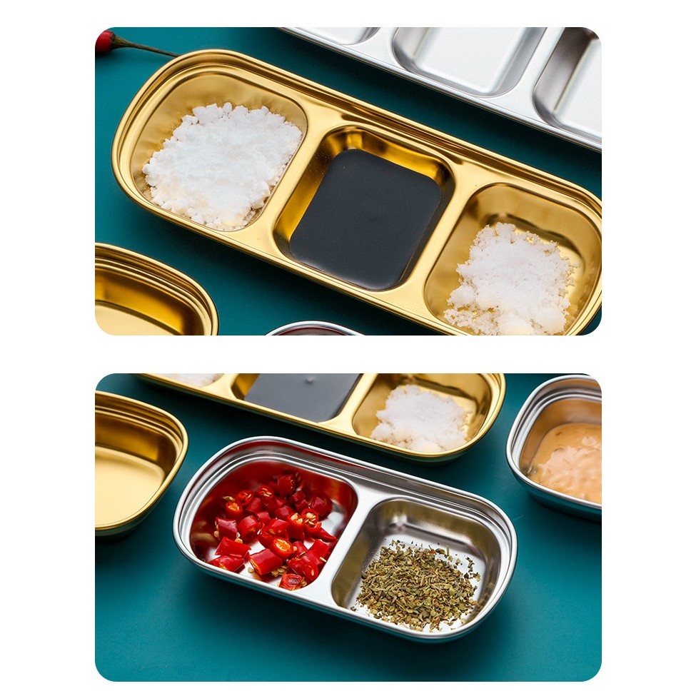 ROWE Saucer Plate Stainless Saucer For Sauce Dishes Vinegar Soy ...