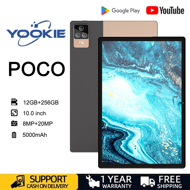 Yookie Tab POCO Ultra Android 13 inch 12GB+512GB Gaming Tablet Original ...