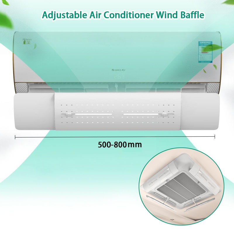Adjustable Aircon Deflector Wall-Mounted Air Conditioner Windshield ...