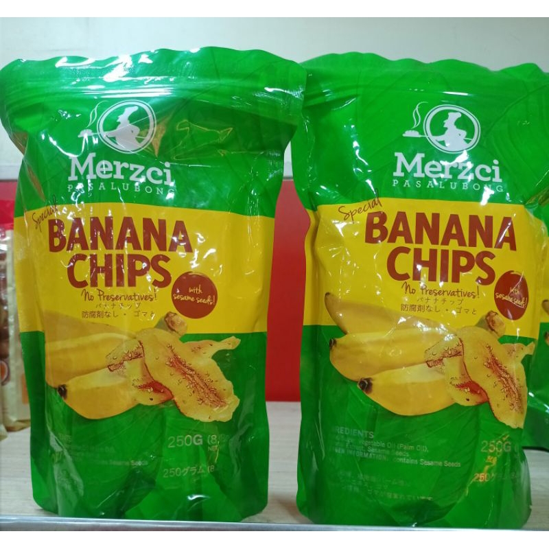 Merzci "Banana Chips" - 100 & 250G | Shopee Philippines