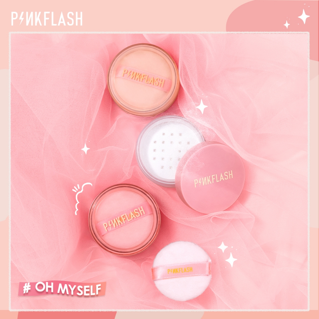 PINKFLASH OhMySelf Pressed Powder Compacts Lasting Matte Lightweight ...