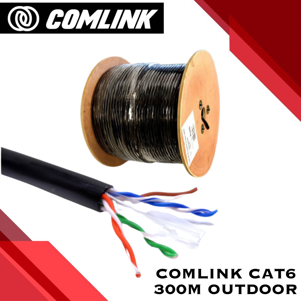 Comlink CAT6 Outdoor UTP Cable 305M 23AWG 0.53mm CCA | internet cable ...