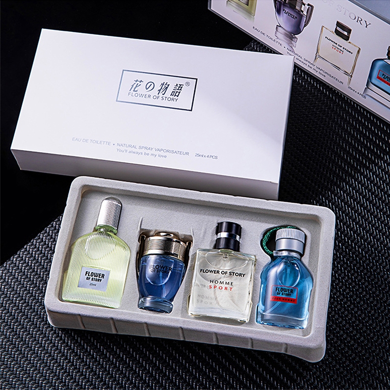 European Gift Set Men's Perfume Fresh long-lasting fragrance, 4 bottles ...