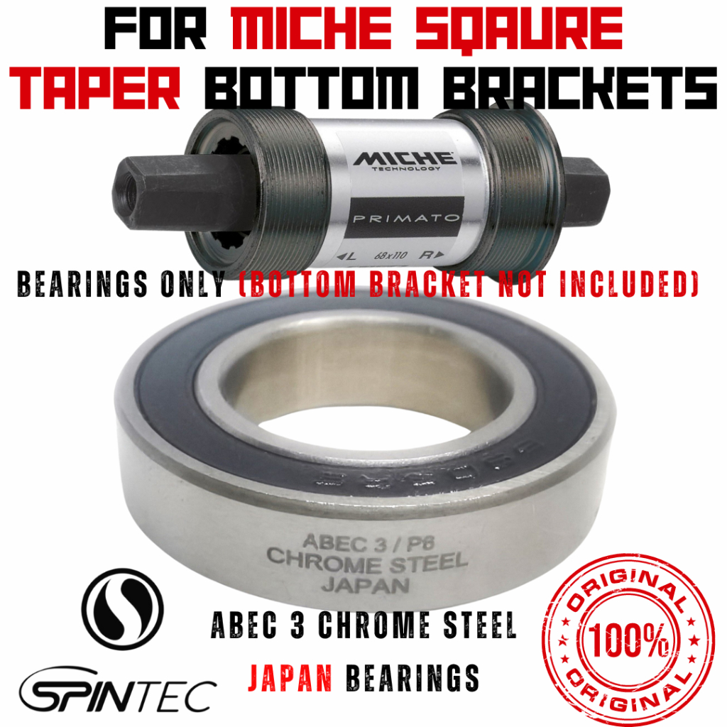 MICHE SQUARE TAPER Bottom Bracket Chrome Steel Japan Bearings from ...