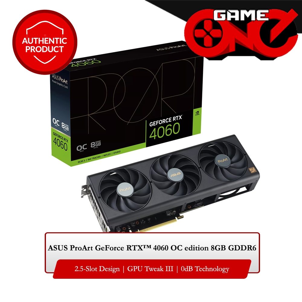 Asus ProArt GeForce RTX™ 4060 OC edition 8GB GDDR6 Graphics Card ...