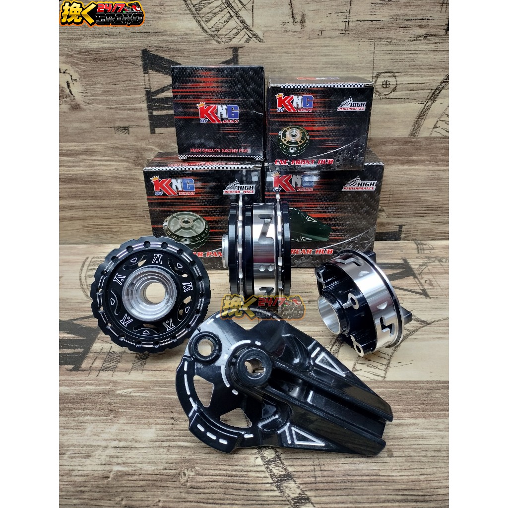 YASAKI LIGHTEN HUB SET THAILAND ORIGINAL (SILVER) HONDA XRM 110/125 ...