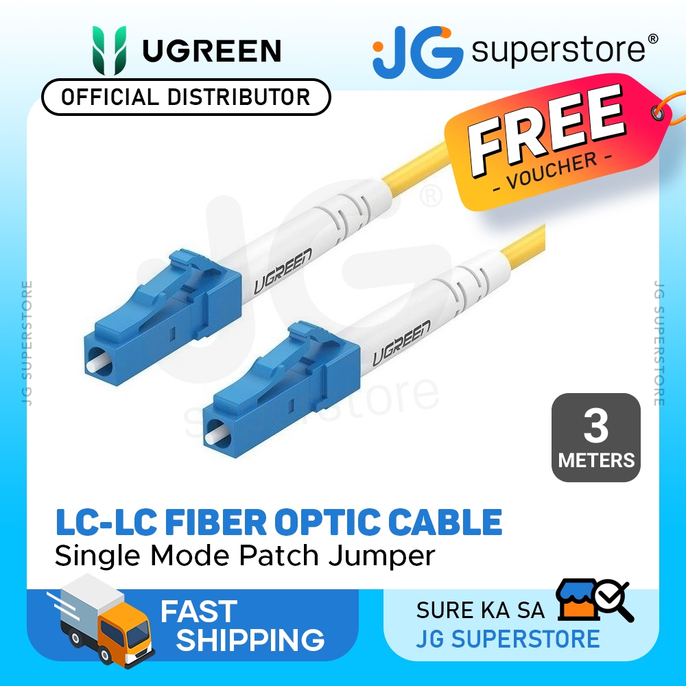 UGREEN 3 meters LC-LC Single Mode Patchcord Fiber Optic Jumper Network ...