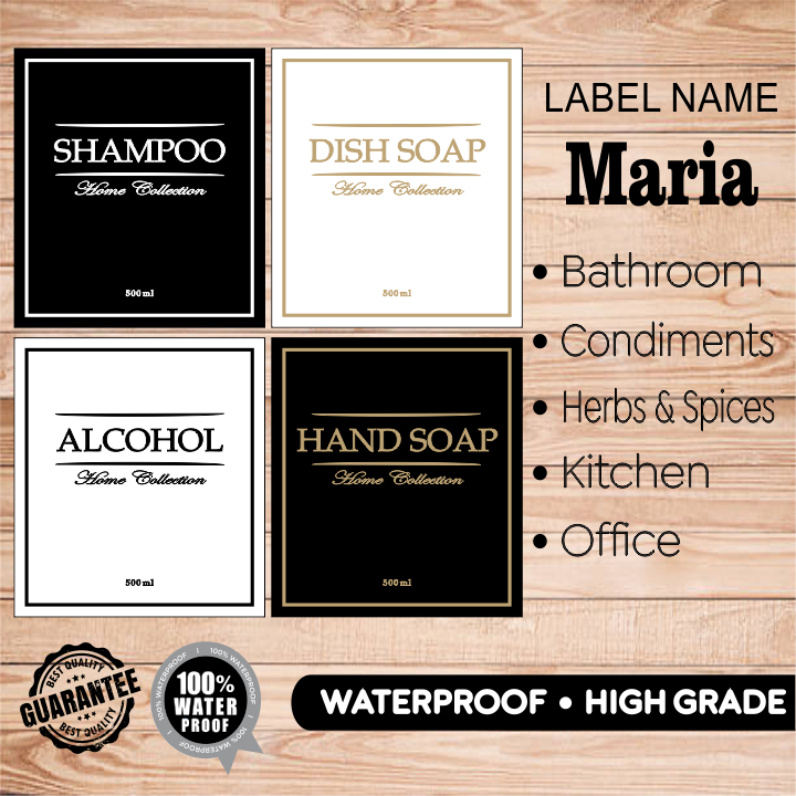 Sticker Factory | Name: MARIA | Waterproof Stickers & Labels | Matte ...