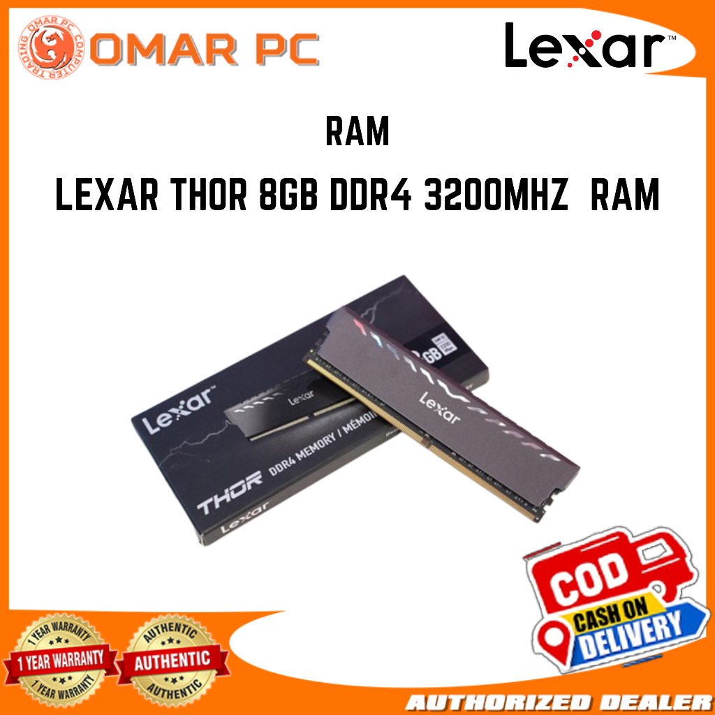 LEXAR THOR 8GB DDR4 3200MHZ RAM | Shopee Philippines