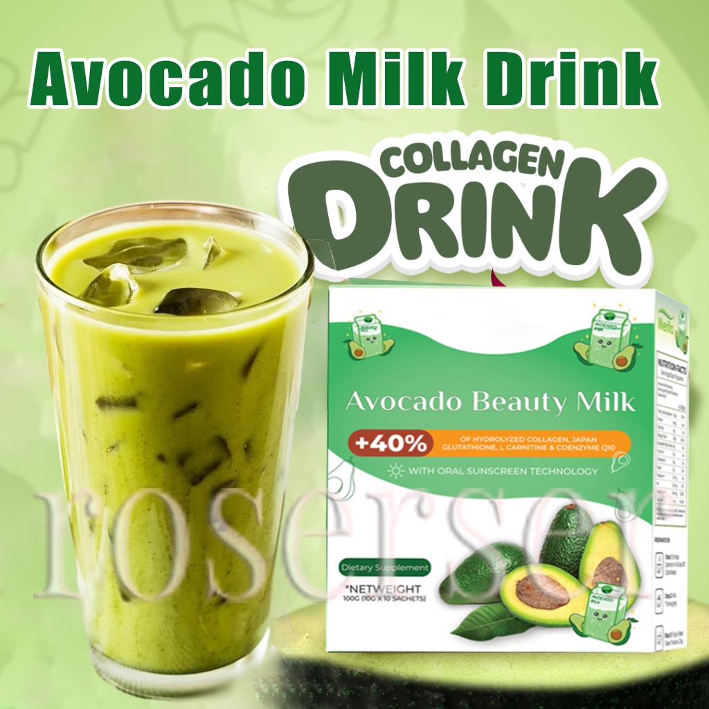 Avocado Milk Collagen Drinks Gluthatione Whitening Collagen Drink ...