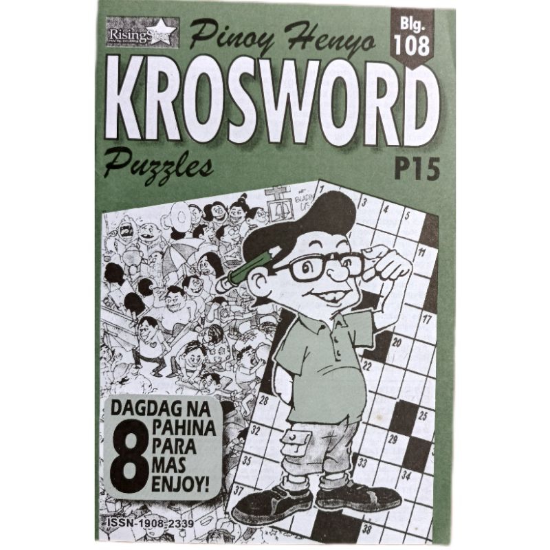 Pinoy Henyo KROSWORD Puzzles Activity Booklet | Shopee Philippines