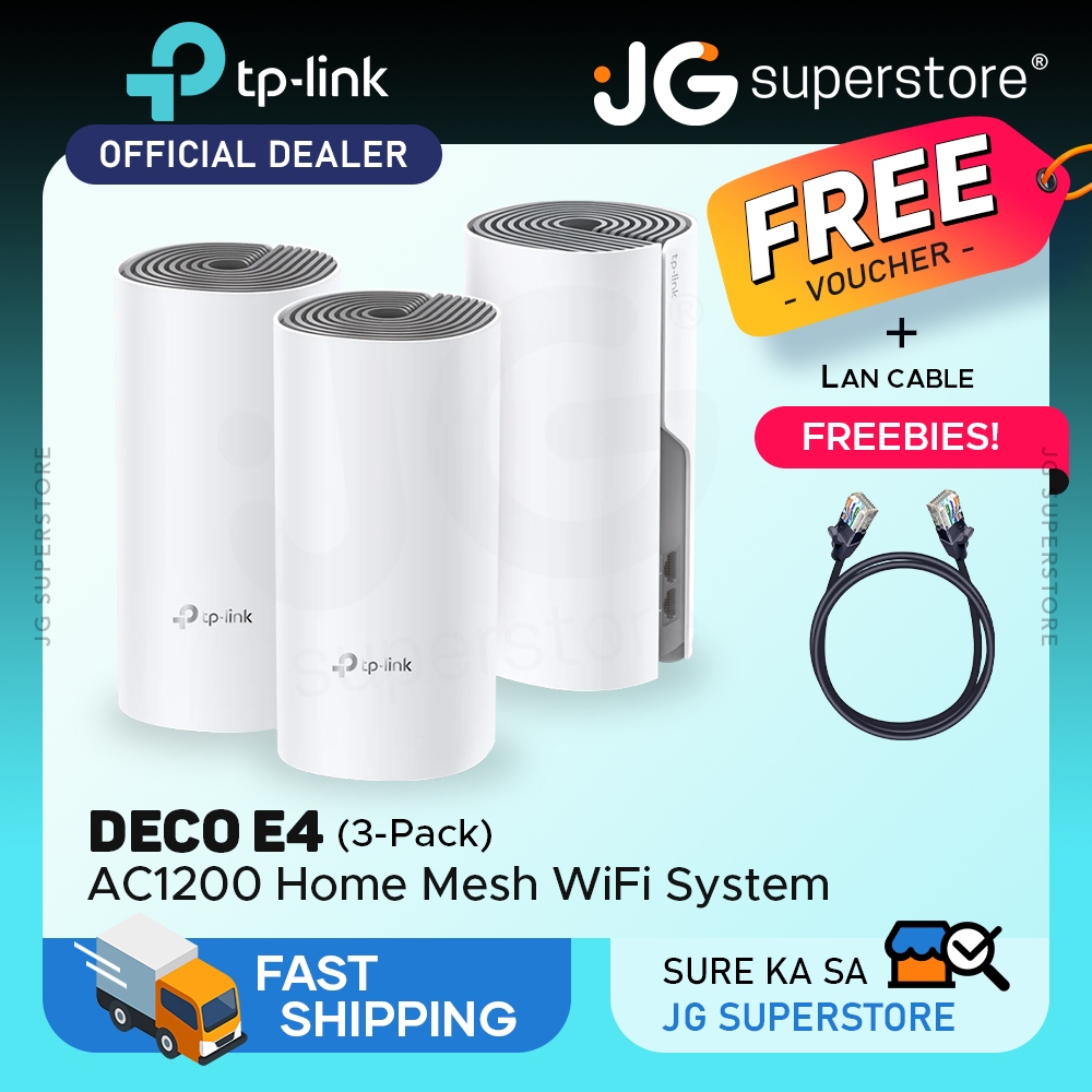 TP-Link Deco E4 AC1200 Whole Home Mesh Dual Band Wi-Fi System w ...