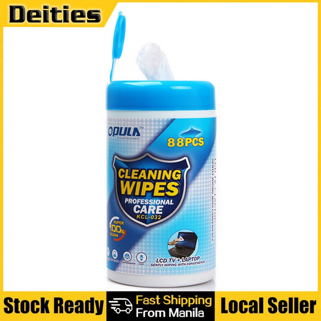 88PCS Soft Anti-static Cleaning Wipes Wet Tissues for Computer Laptop ...
