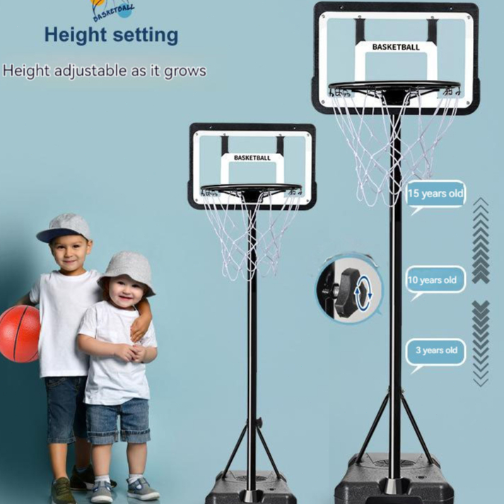 Basketball Ring 6.5/8.2ft Portable Adjustable Height For Adults And ...