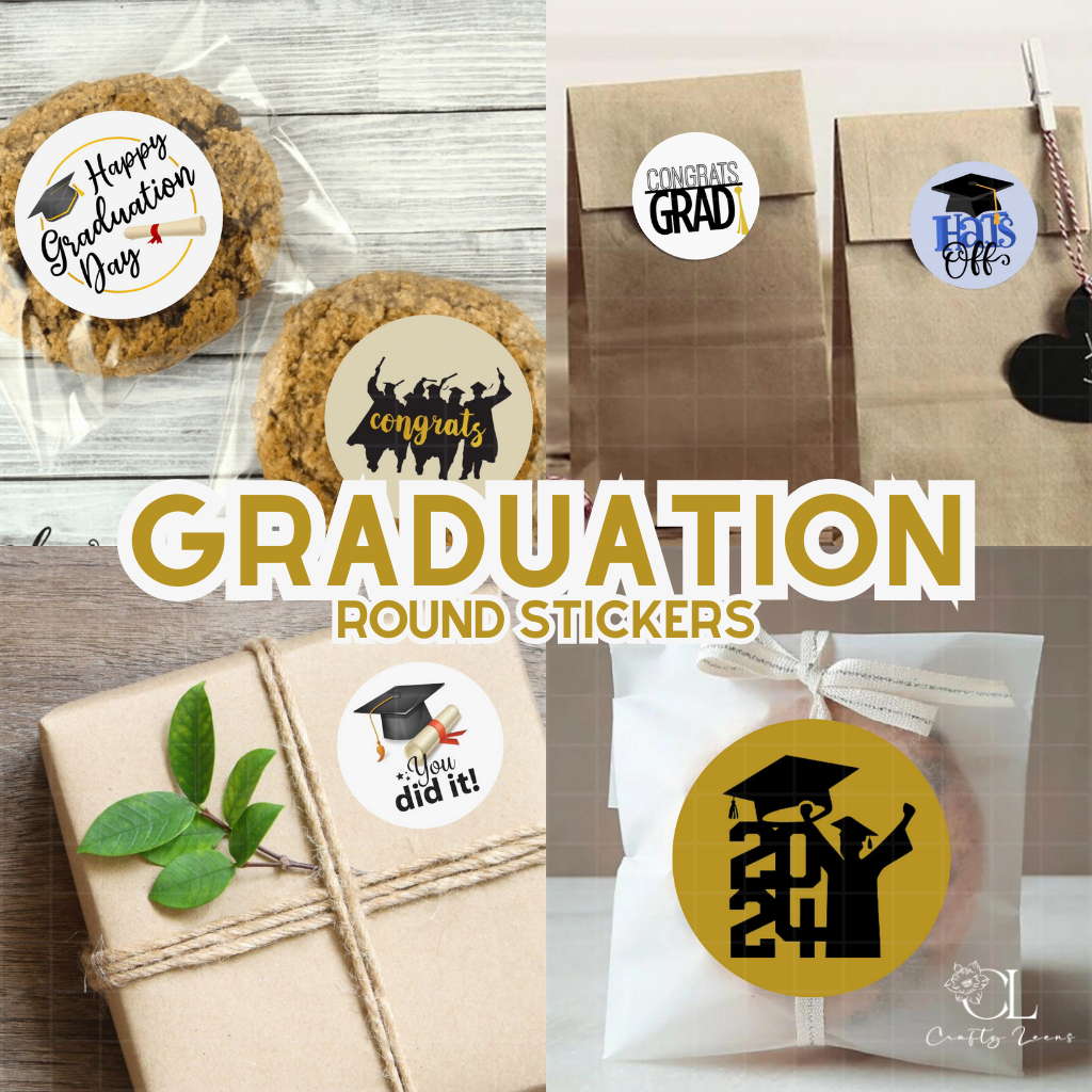 Graduation Day Round Sticker Labels | Shopee Philippines