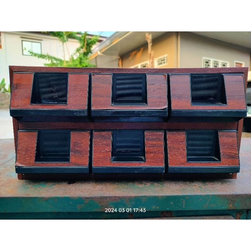 Cassette Tape Storage Box Wooden Cassette Tape Case Japan | Shopee ...