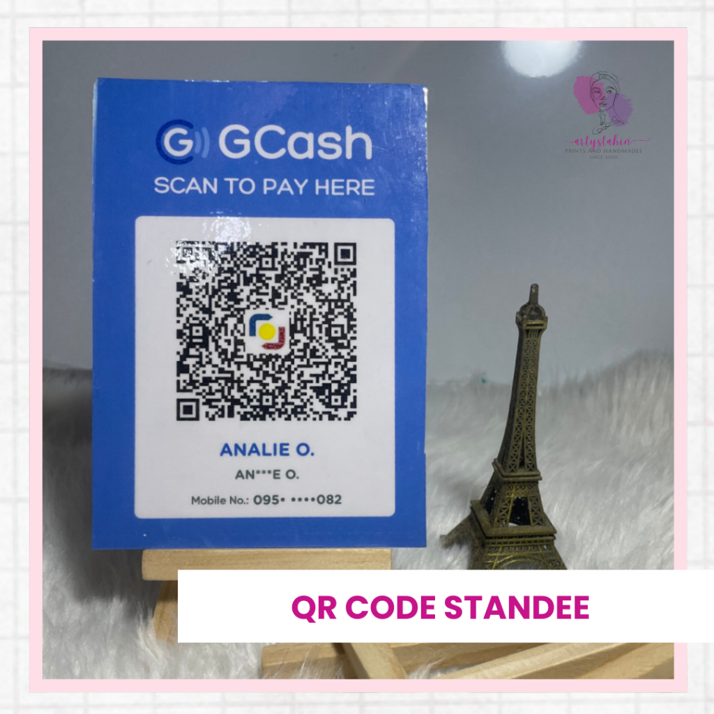 PERSONALIZED/CUSTOMIZED QR CODE STANDEE A6 SIZE WITH STAND | FLAT ...