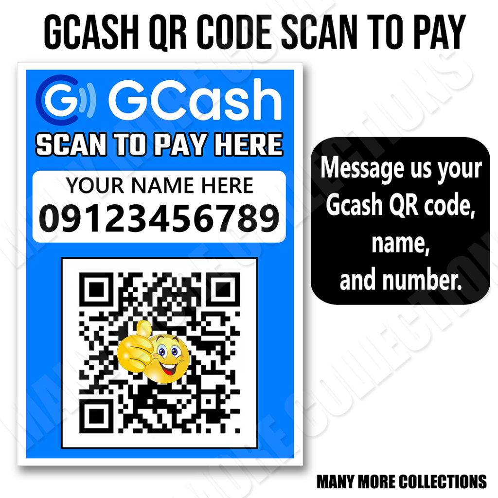 Gcash Maya QR Code | Laminated Signage | Shopee Philippines