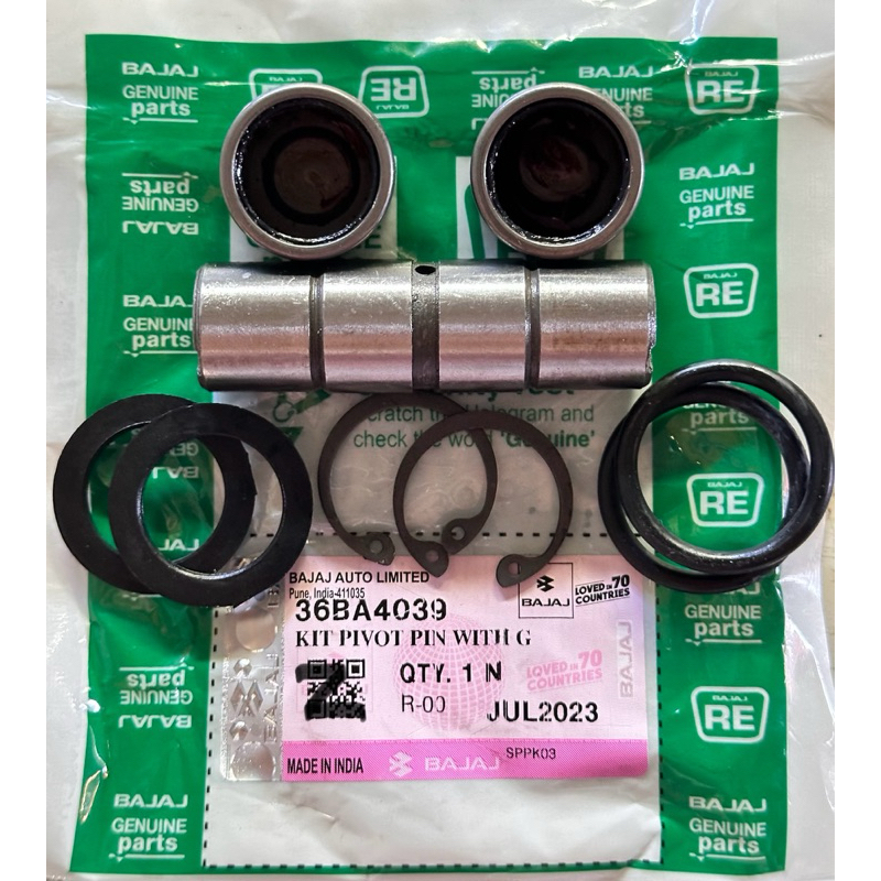 KIT PIVOT PIN GENUINE FOR BAJAJ RE (OLD VERSION, NEW VERSION FACELIFT ...