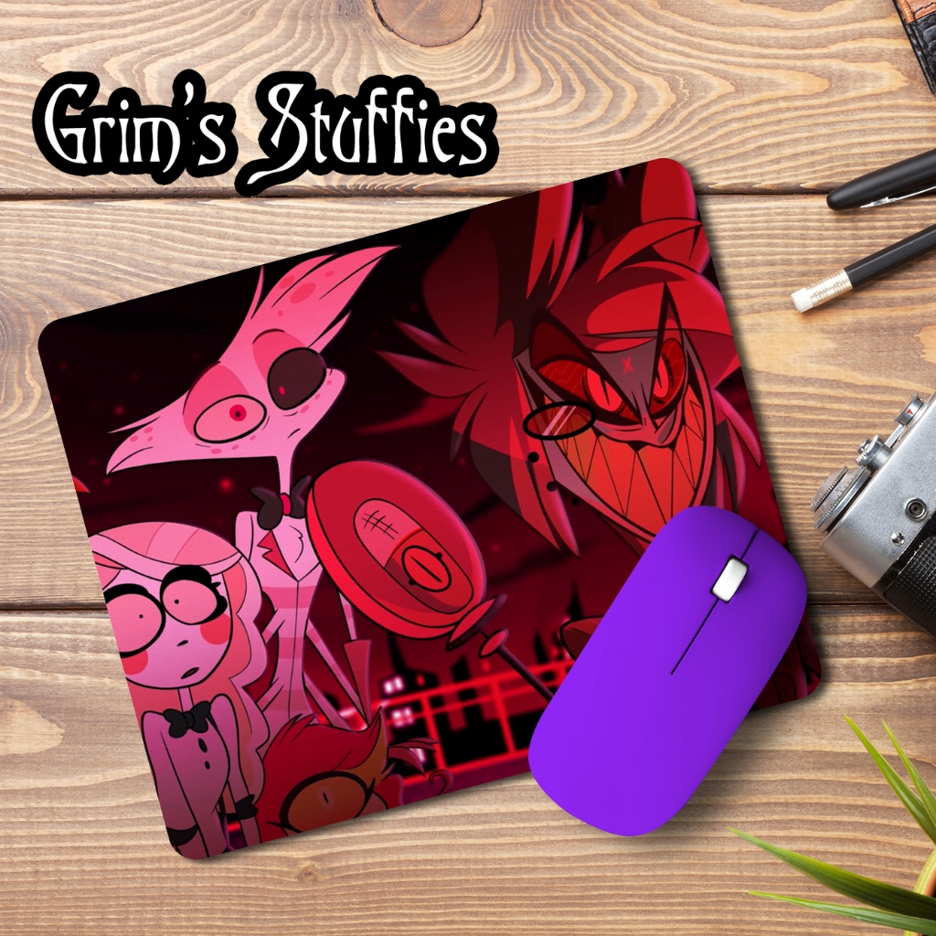 Hazbin Hotel Mouse Pad + Alastor, Angel Dust, Charlie Morningstar ...