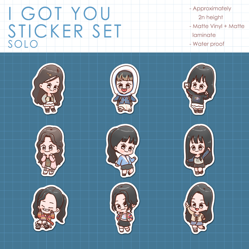 (SOLO) I Got You sticker set | Shopee Philippines