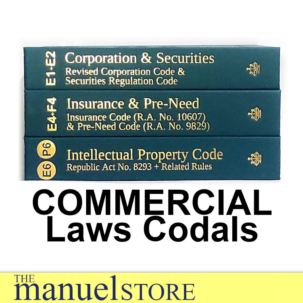 Pocket Codal (2023) - Commercial Laws of the Philippines - Manuel Store - Corporation Insurance ...