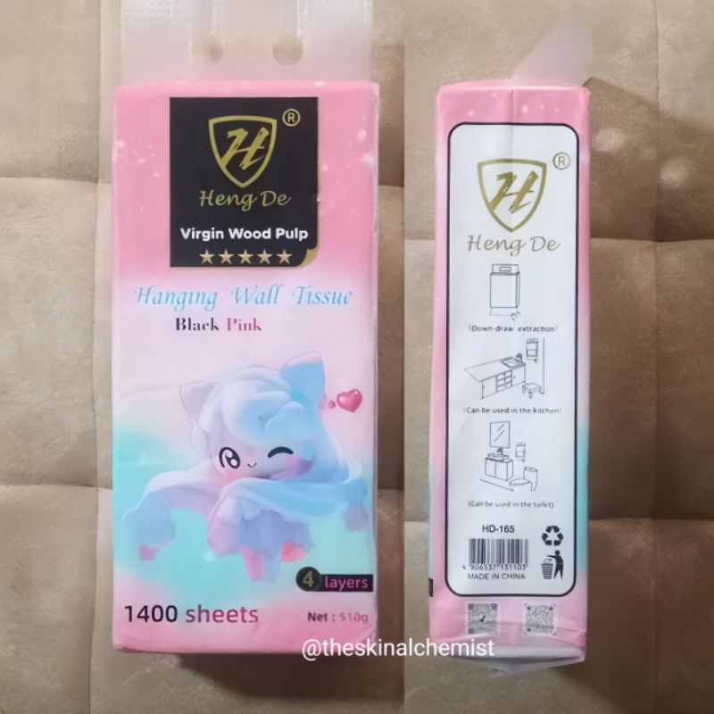 HENG DE Thick Big Soft Tissue for Home/Office/School/Hotel Bathroom ...