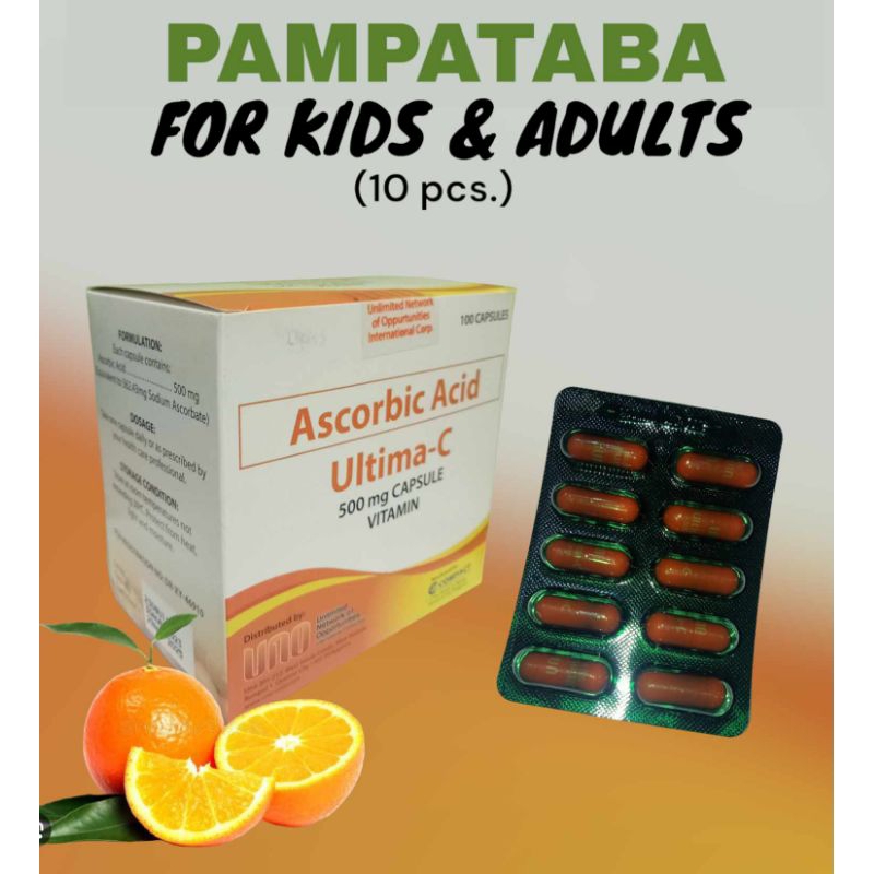 NEW PACKAGING ULTIMA-C ASCORBIC ACID VITAMINS (10 CAPSULE) | Shopee ...