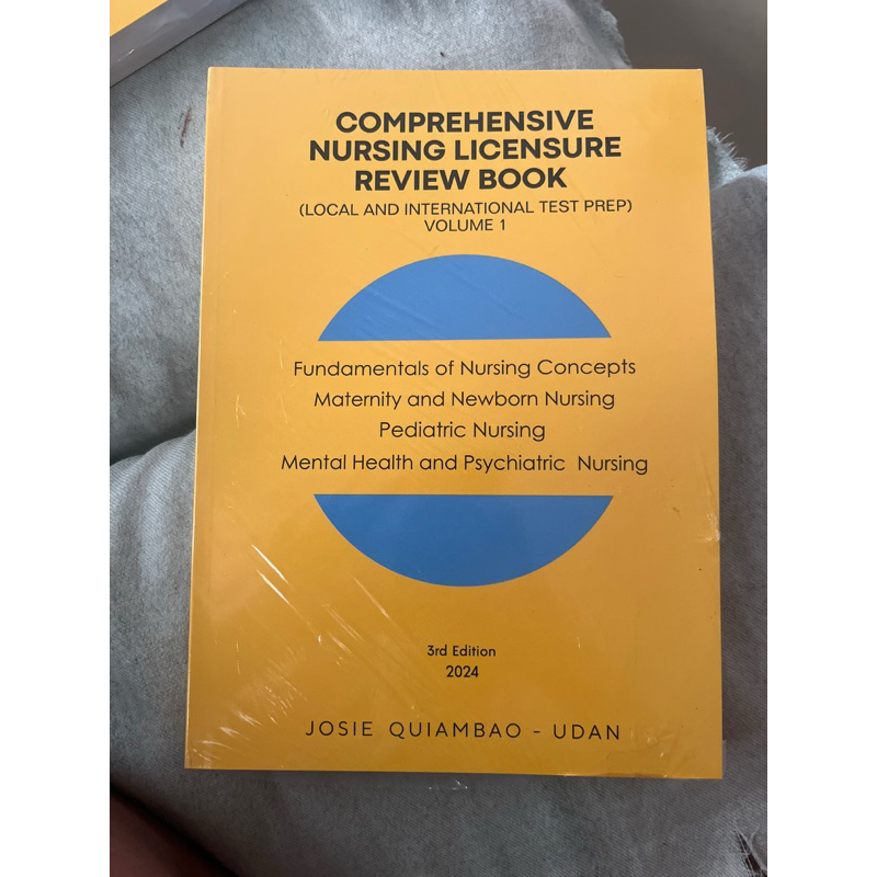 Comprehensive Nursing Lincensure Review Book By Udan 2024 | Shopee ...