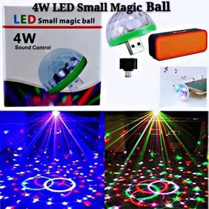 Small USB Magic Ball Neon Colorful disco 4W Lights | Shopee Philippines