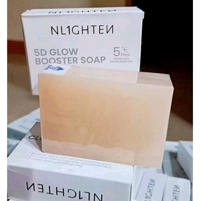 COD ️Authentic Nlighten Clear Bar 5D Glow Booster Soap | Shopee Philippines