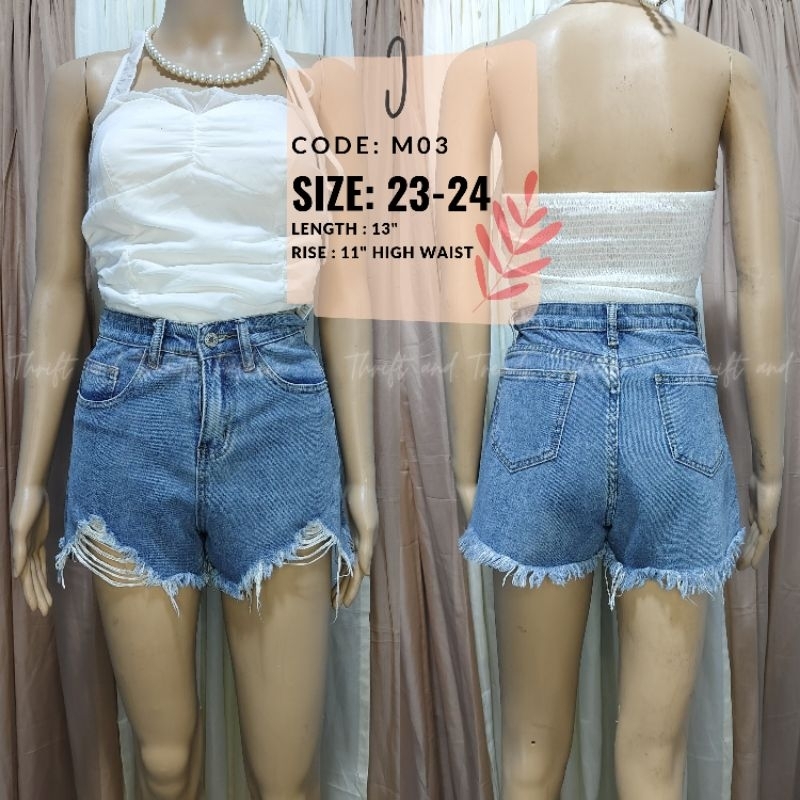 Denim Short / Ukay-ukay Short / High waist Short / Sexy short (7th ...