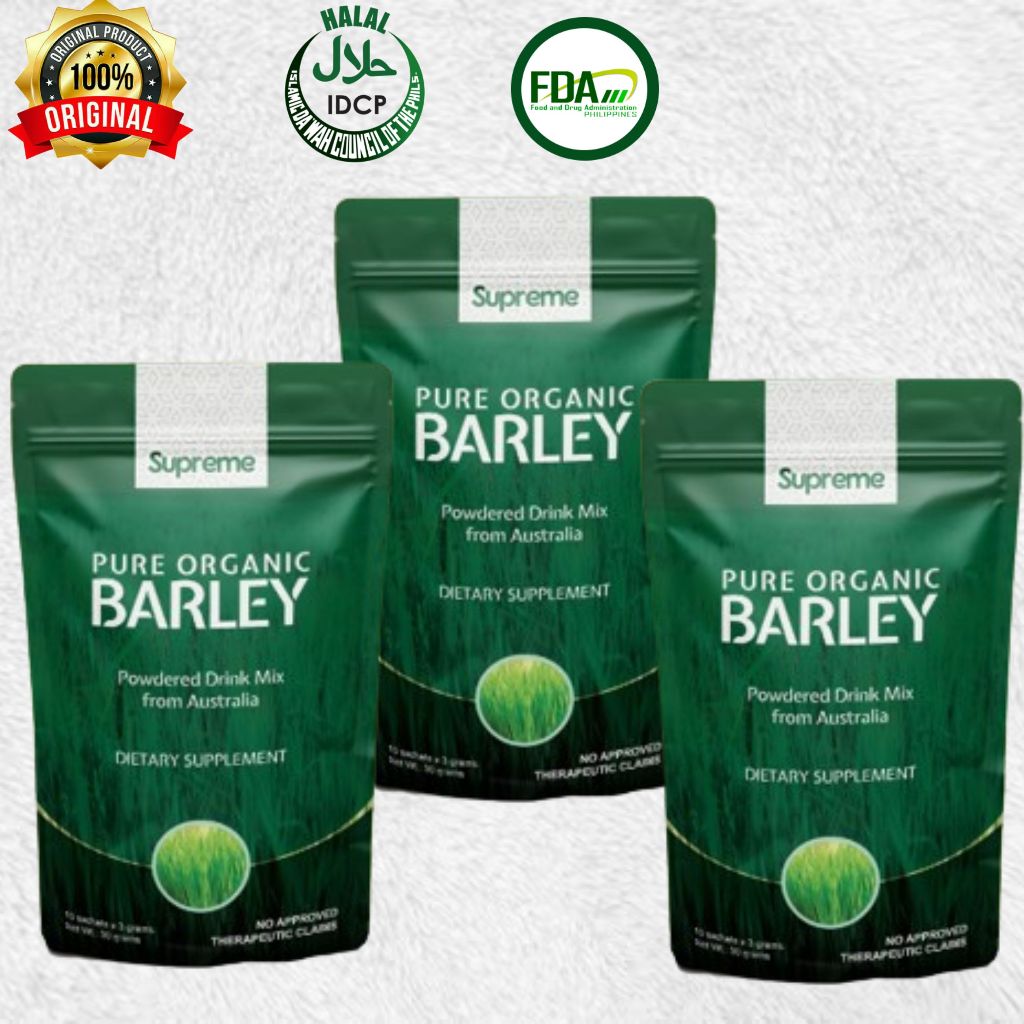 SUPREME PURE ORGANIC BARLEY (TRIPLE PACK) | Shopee Philippines