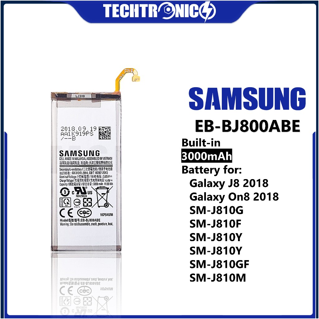 Battery EB-BJ800ABE Samsung Galaxy J8 2018 / On8 2018 J810G J810F J810Y ...