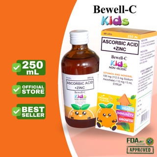 Bewell-C Kids Non-Acidic Vitamin C With Zinc 250ml Bottle | Shopee ...